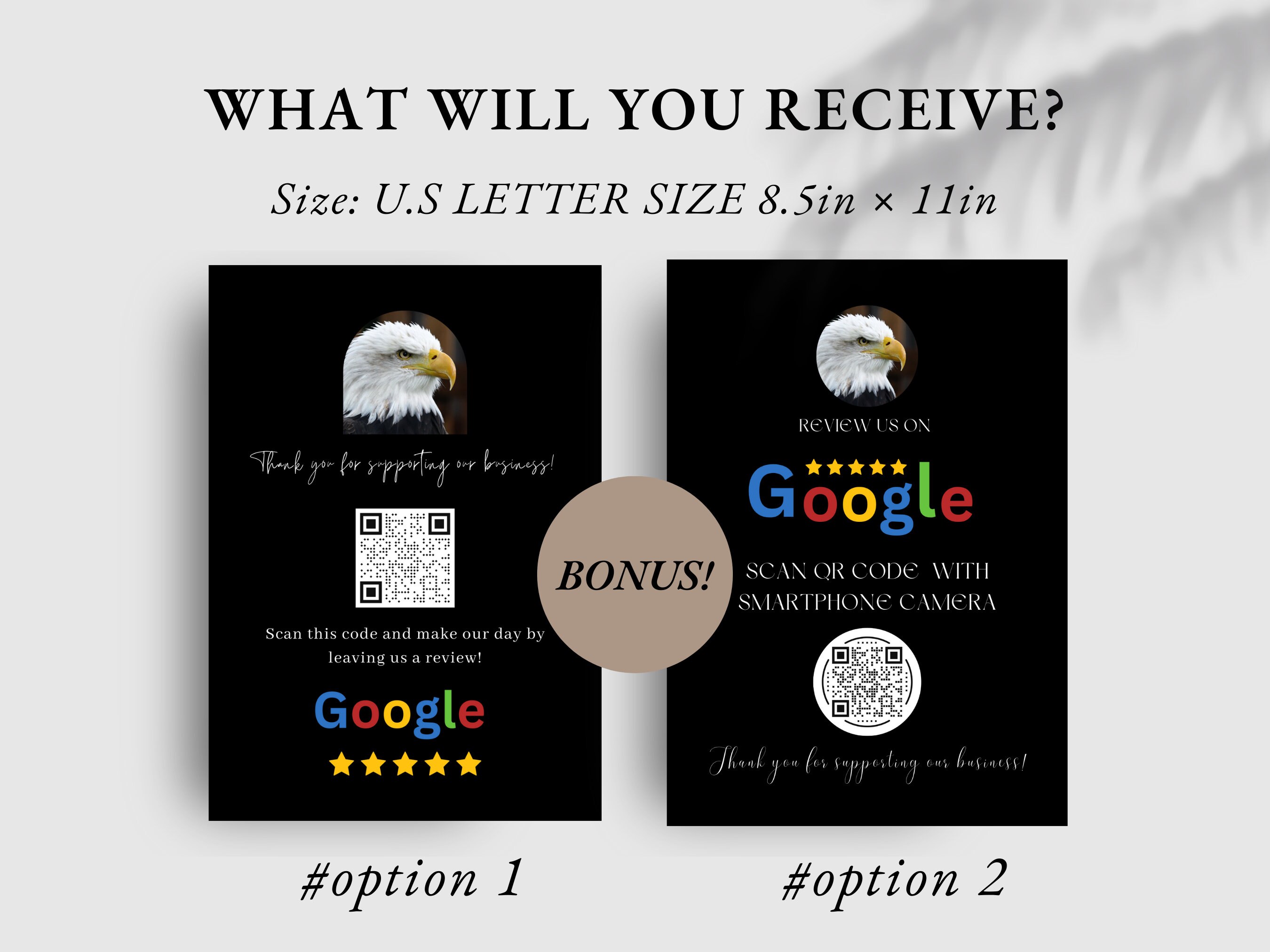 Aesthetic Black Google Review Card Template, Google Review Sign ...