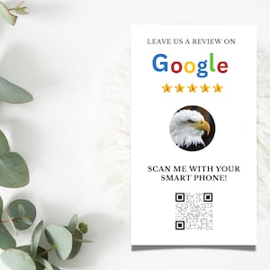 Elegant Google Review Business Card Template, Google Review Card ...