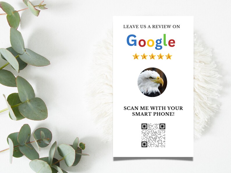 Elegant Google Review Business Card Template, Google Review Card ...