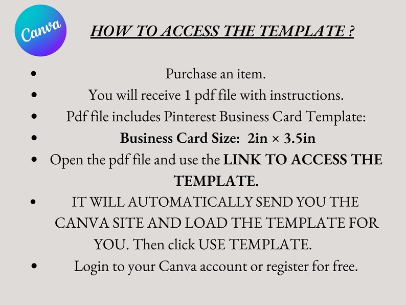 2024 Pinterest Business Card for Jewelers, Elegant Pinterest Business ...