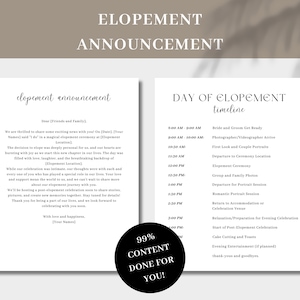 Canva Elopement Wedding Checklist Template, GOODNOTES Elopement Day ...