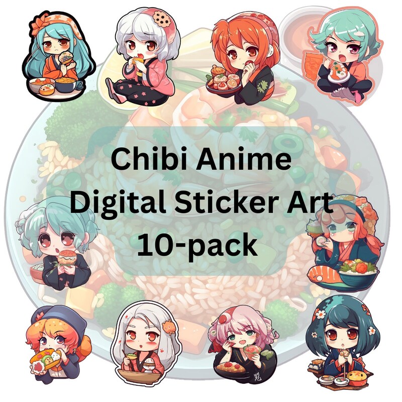 Chibi Stickers - Etsy