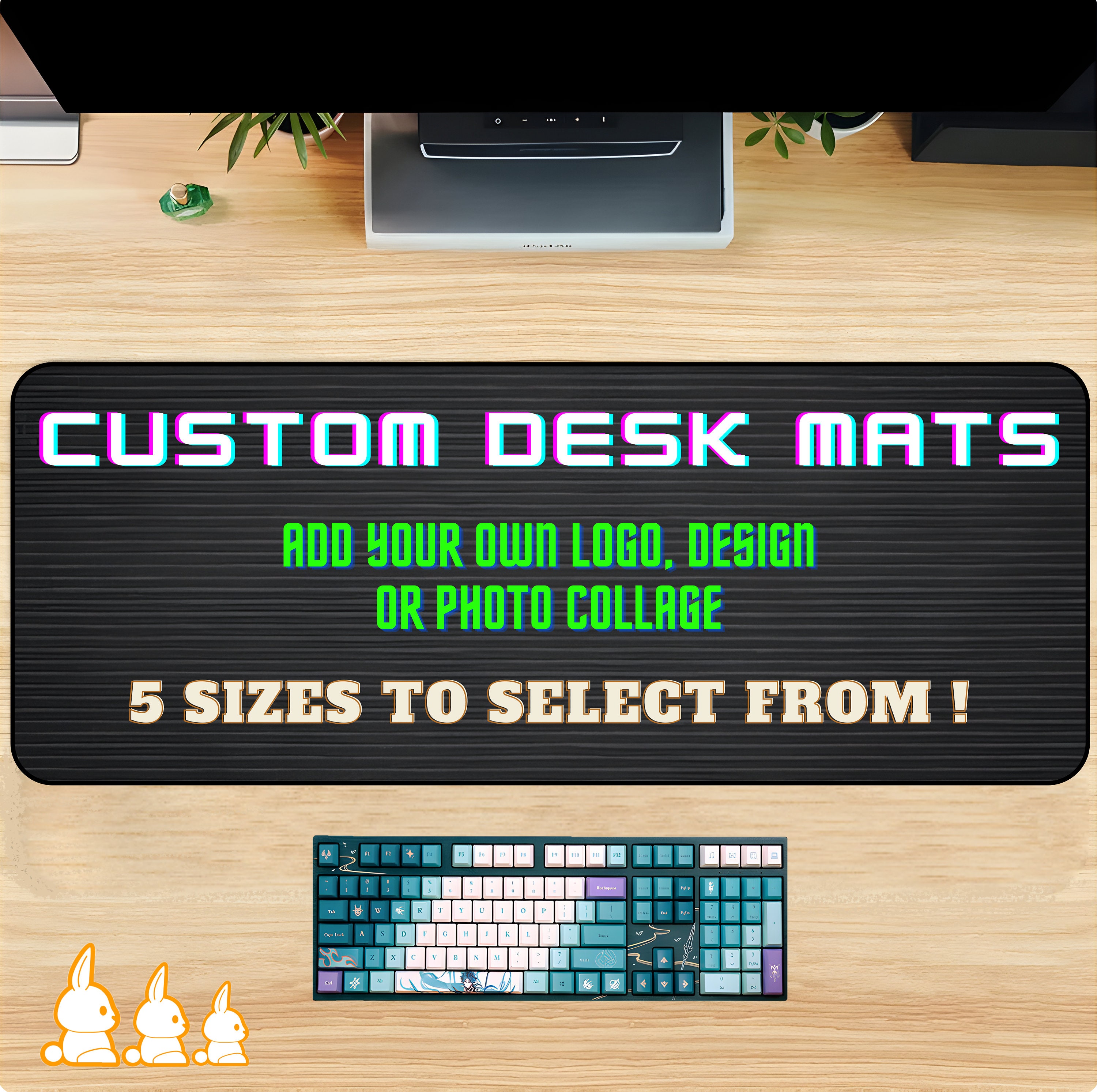 Custom Mouse Pad, Large Gaming Desk Mat, Gaming, Customized, Customised ...