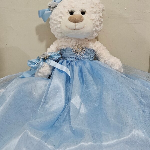 Royal Blue Dressed Teddy Bear Etsy