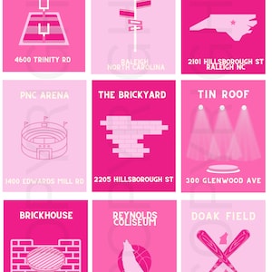 Carter Fin Stadium NC State Print Wall Art Poster, NCSU, NC State ...