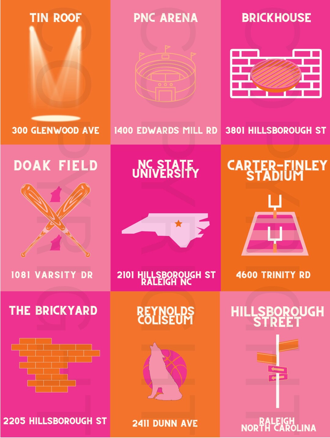 NC State Wall Art - Etsy