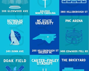 NC State Wall Art - Etsy