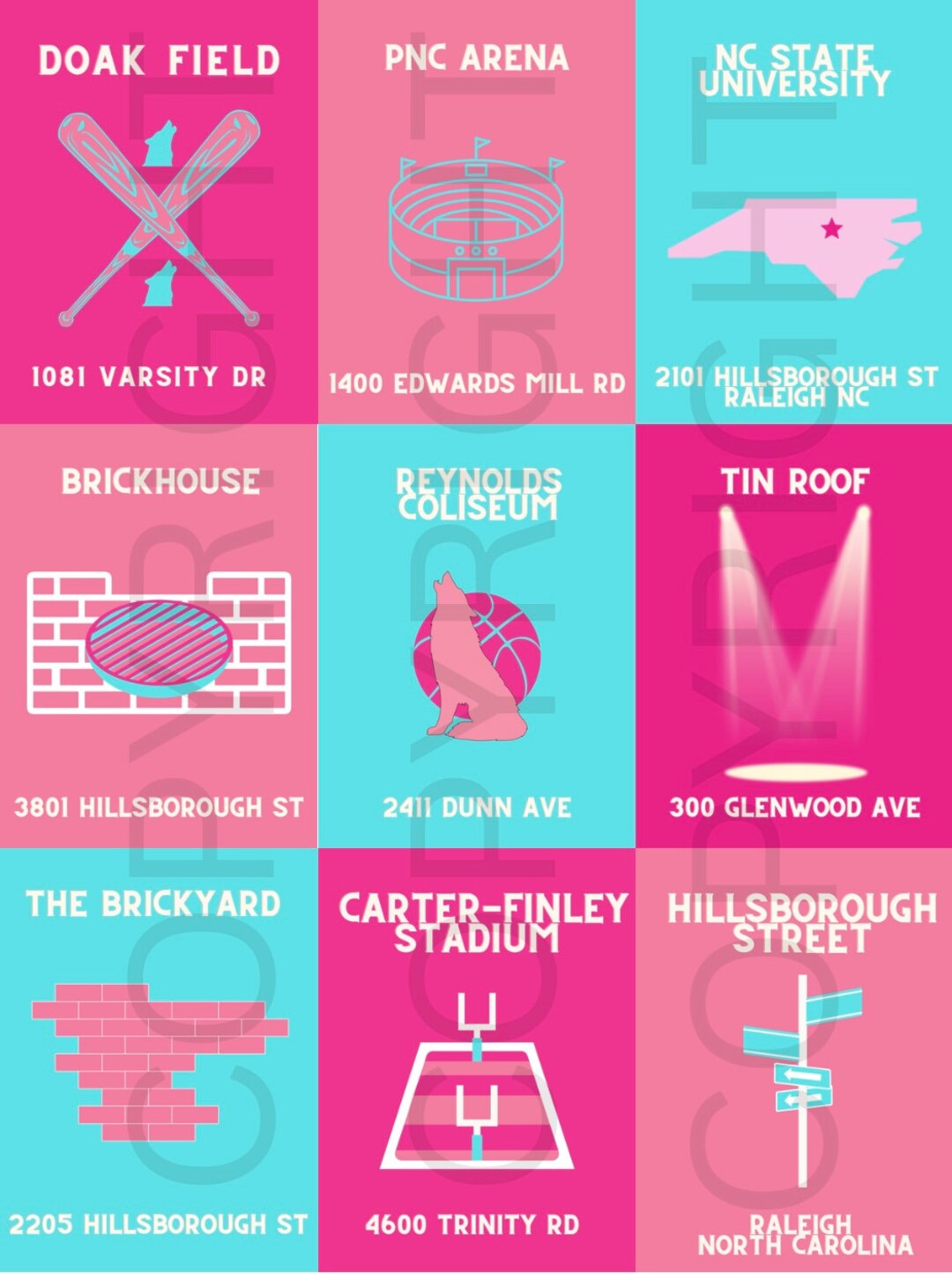 NC State Wall Art - Etsy