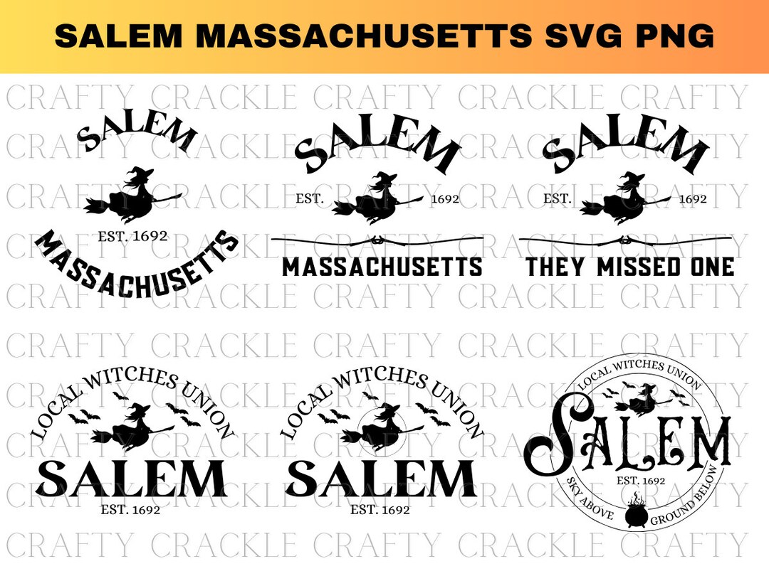 Salem Witches Union SVG: Halloween Cricut & Sublimation (digital ...