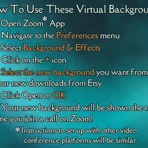 Halloween Zoom Backgrounds, Zoom Backdrop, Virtual Background Bundle ...