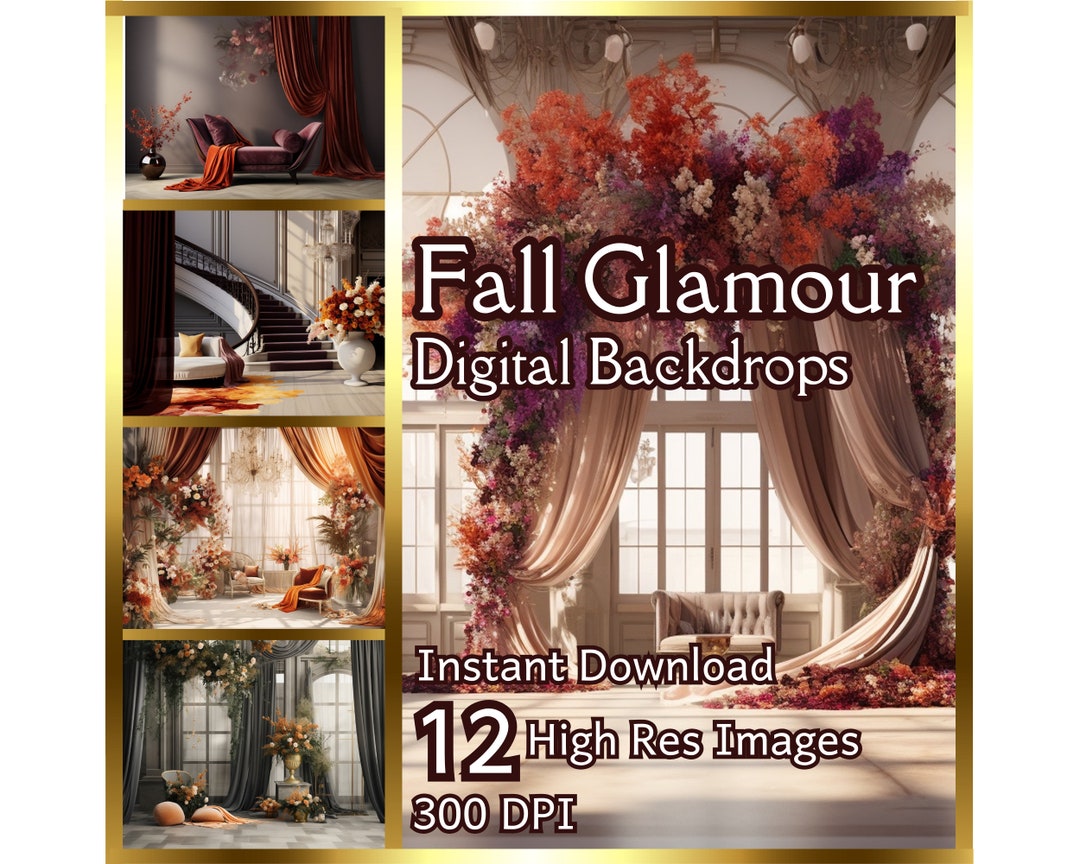 Fall Wedding Backdrop Digital Photo Backdrops Maternity - Etsy