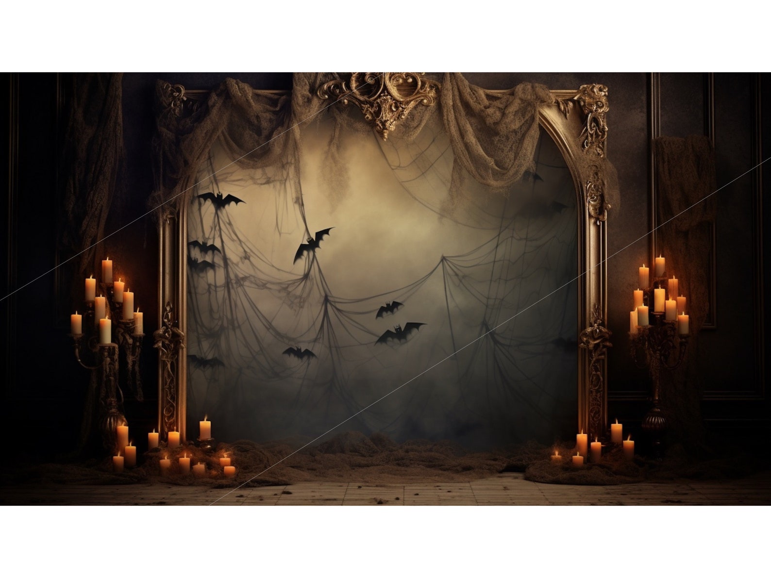 Halloween Zoom Backgrounds, Zoom Backdrop, Virtual Background Bundle ...