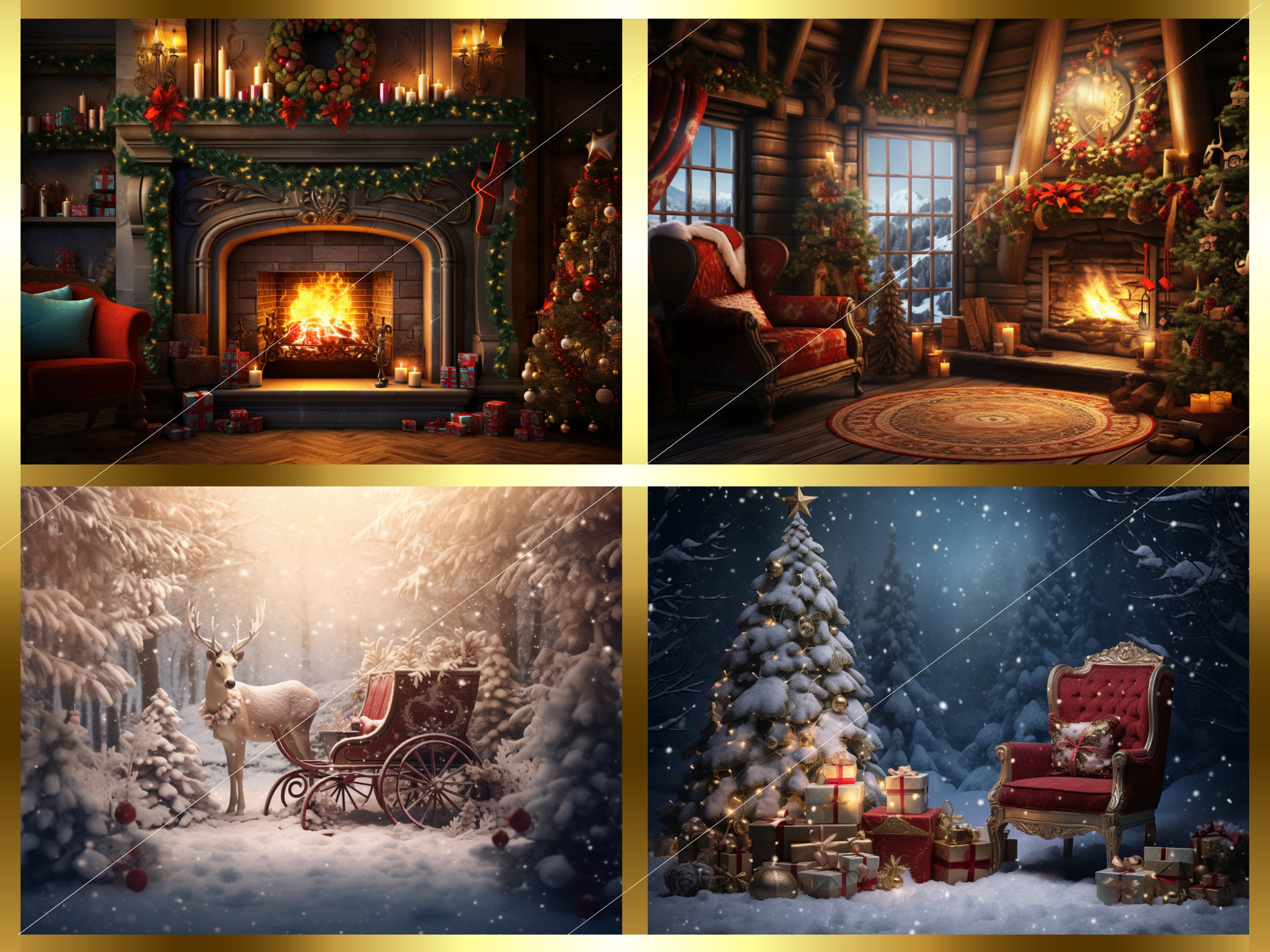 Christmas Photo Backdrop, Holiday Backdrop - Etsy