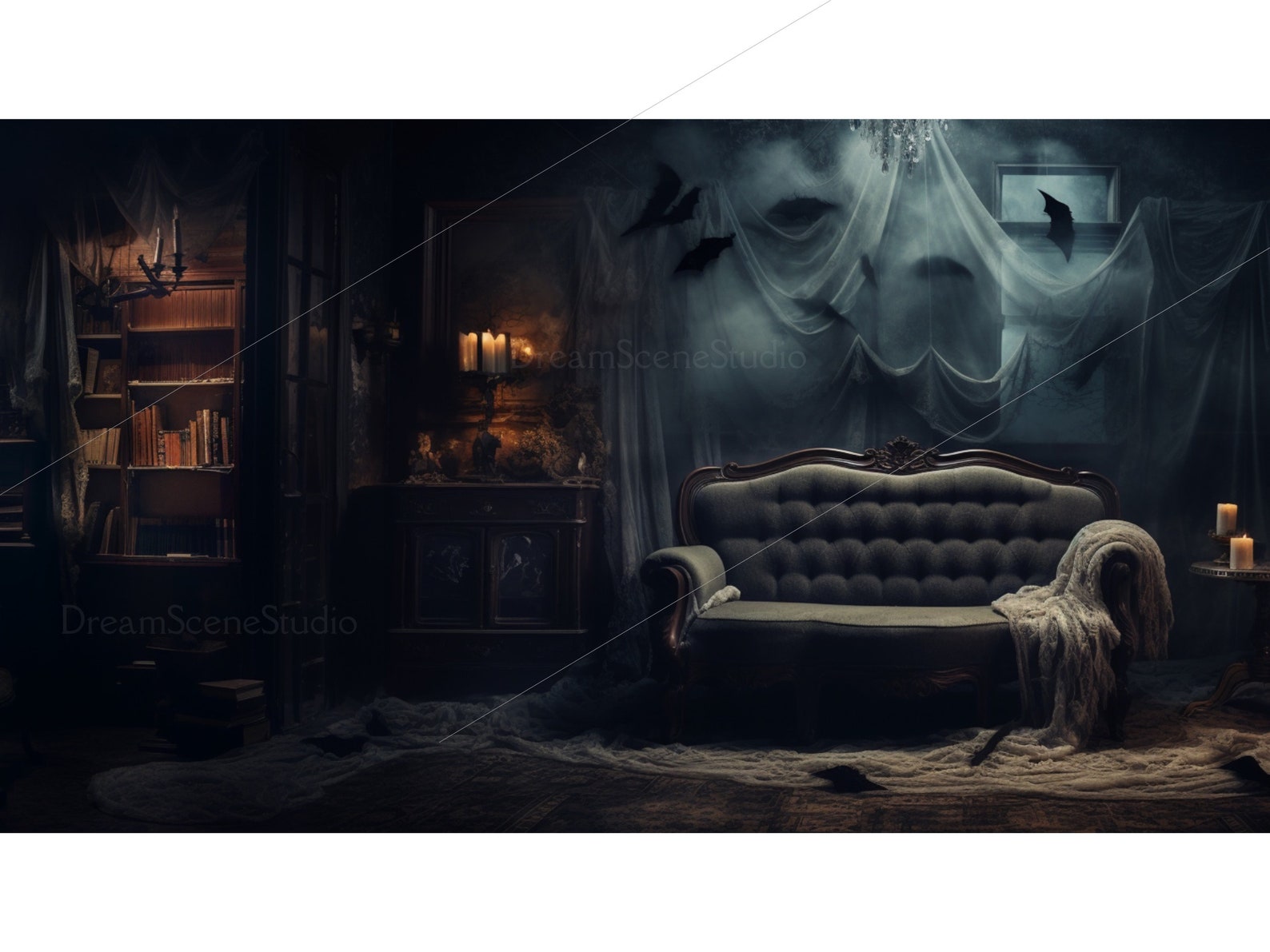 Halloween Zoom Backgrounds, Zoom Backdrop, Virtual Background Bundle ...