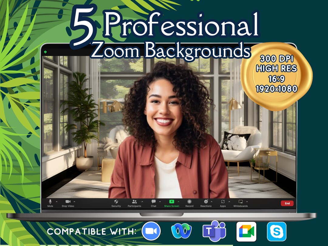 Zoom Background, Virtual Backdrop, Zoom Meeting, Work From Home - Etsy