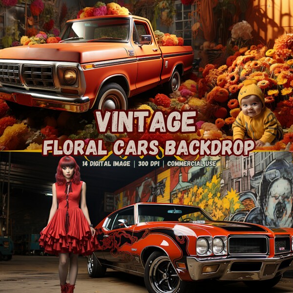 Muscle Car Backdrops - Etsy