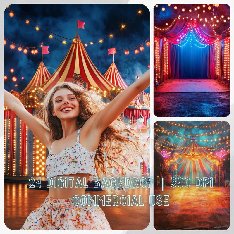 Carnival Backdrop - Etsy