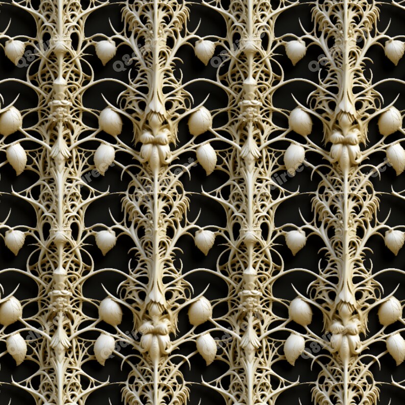 Gothic Graphic Bundle Style, Seamless Clipart and Digital Paper ...