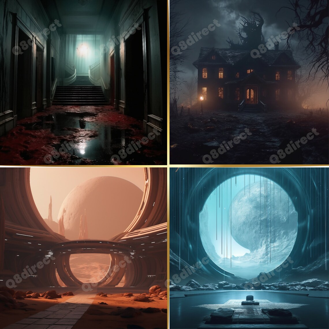 20 Backdrops Horror, Comedy, Romance, and Sci-fi Films, Film Backdrops ...