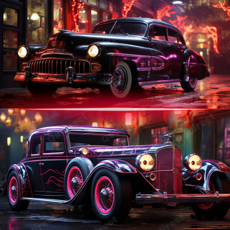 Vintage Cars Digital Backdrops, Old Car Digital Backdrop for ...