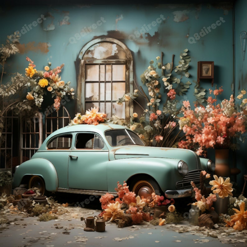 Old Cars Backdrops, Backdrop Decorations, Wedding Backdrops, Cars ...