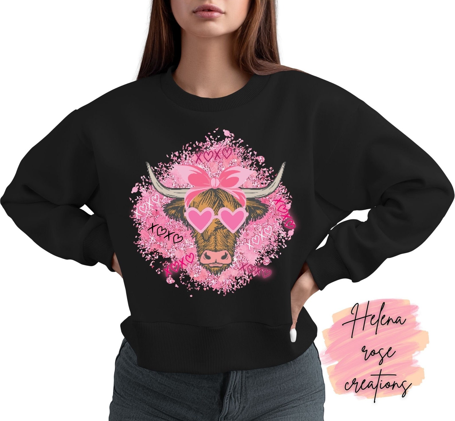 Highland Cow Valentine Png, Heifer Valentine Png, Valentine Day Png ...
