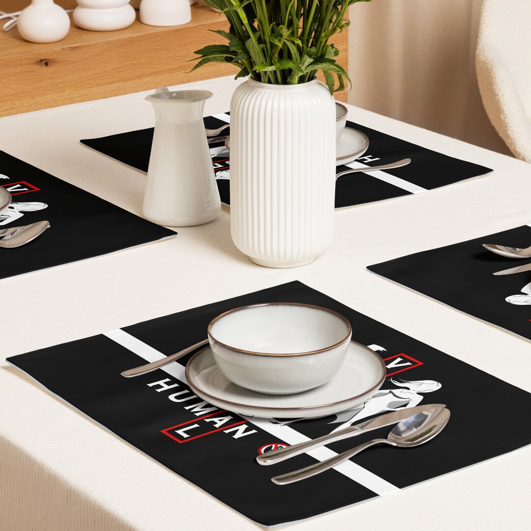Vertical Human - Placemat Set - Etsy