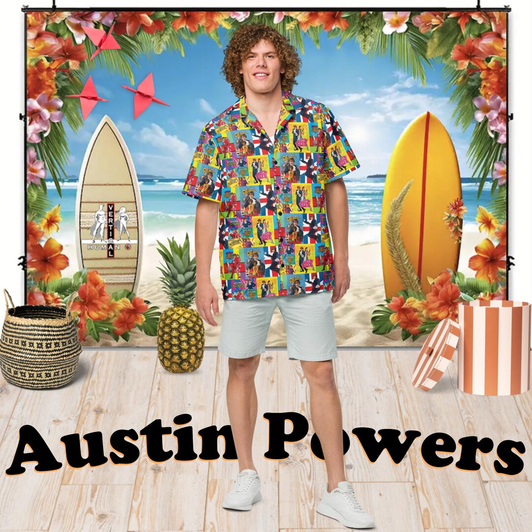 Austin Powers - Hawaiian Aloha Shirt Short Sleeve - All Movies Posters ...