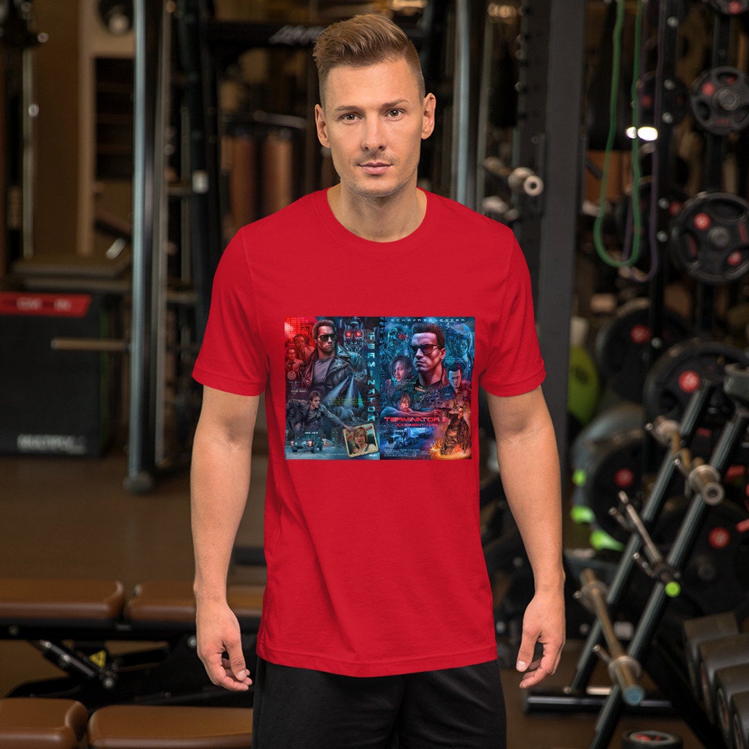 The Terminator - Unisex Short Sleeve Cotton T-shirt Printed on One Side ...