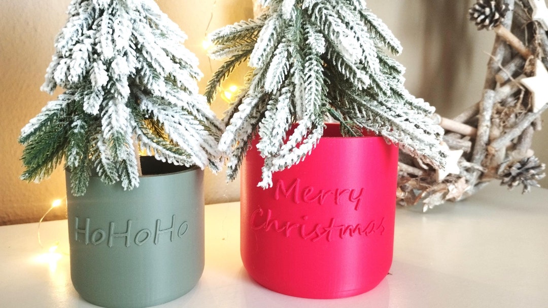 Customizable Your Text PLA Planters Pot Ecostyle Gift Present Birthday ...