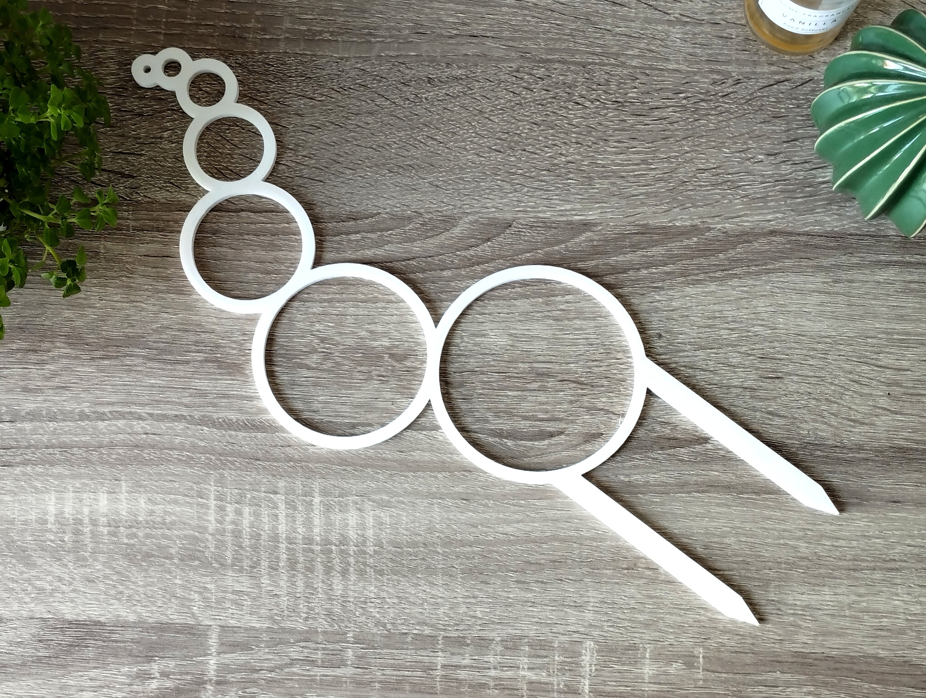 Circle Trellis White/ Plant Trellis / 3d Printed / Bubble / Plant Frame ...