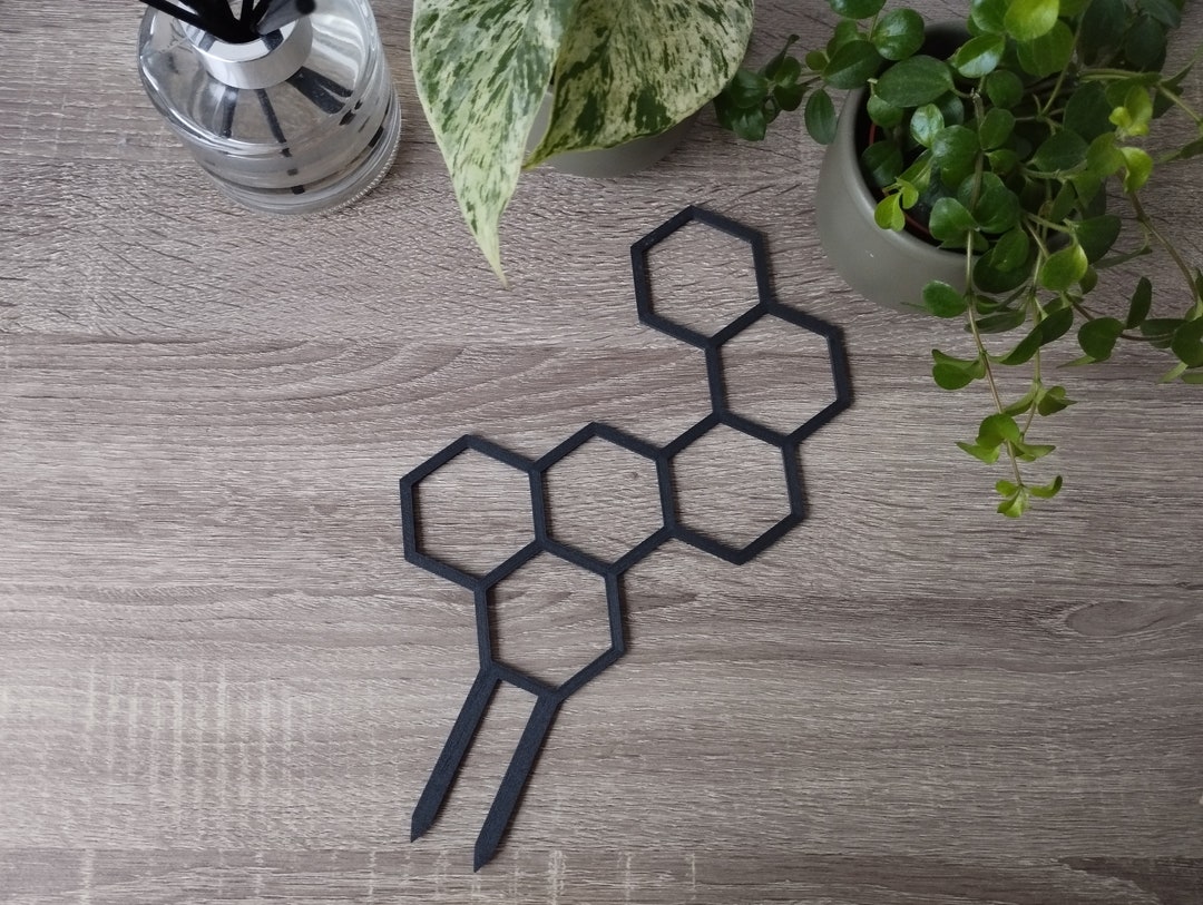 Hexagon Trellis Black/ Plant Trellis / 3d Printed / Honeycomb / Plant ...