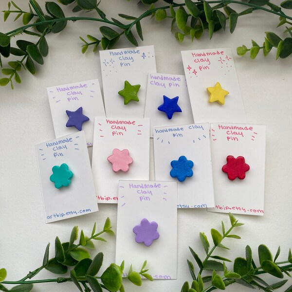Clay Pins - Etsy UK
