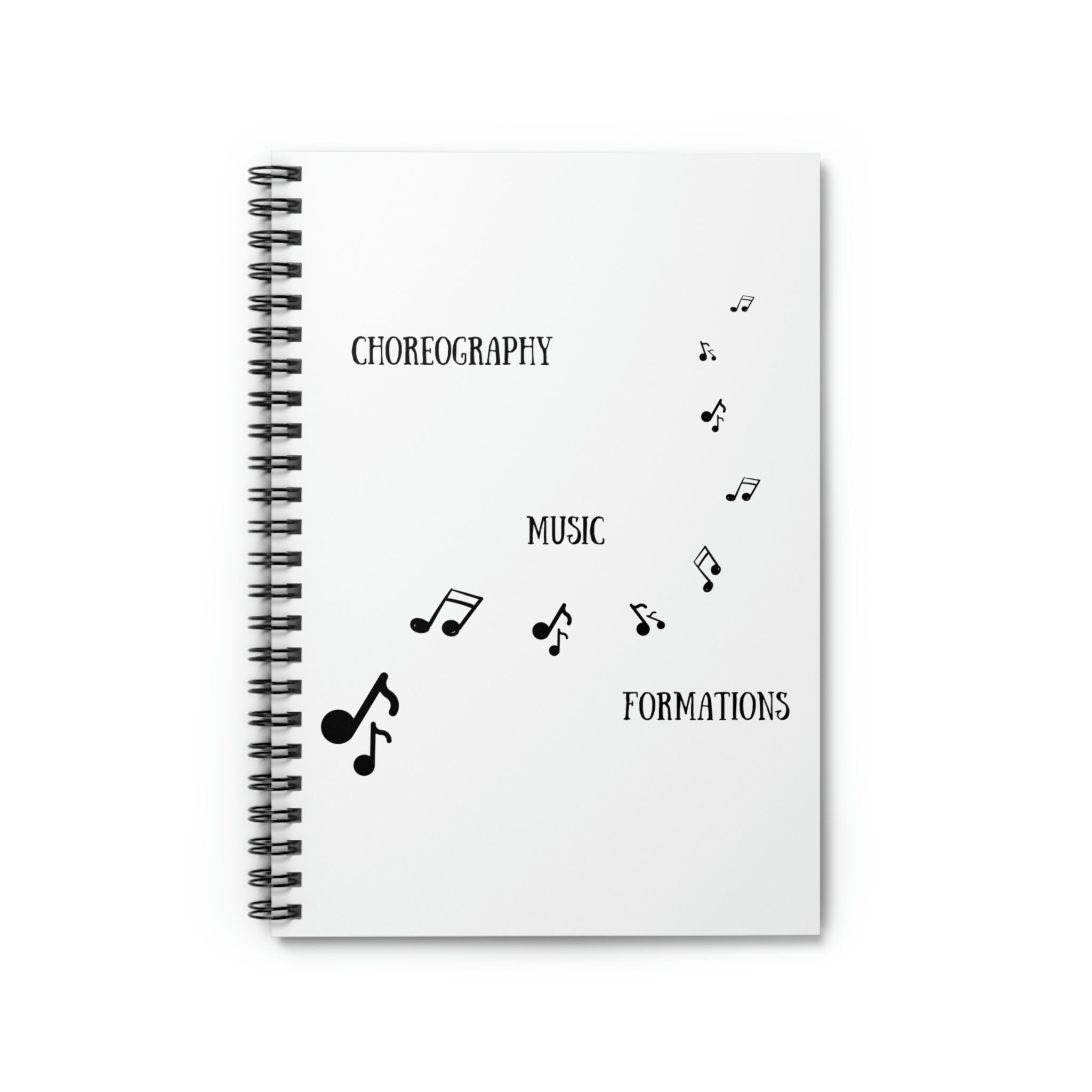 Choreography, Music, Formations Notebook, Dancer Gifts, Dance Notebook ...