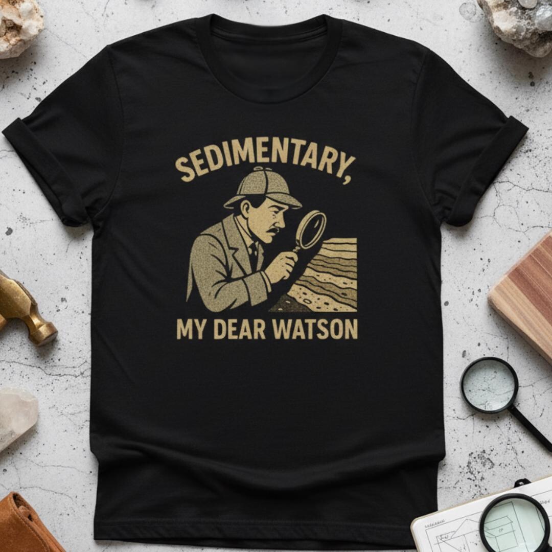 Funny Geology T-shirt: Sedimentary, My Dear Watson! Science Tee - Etsy