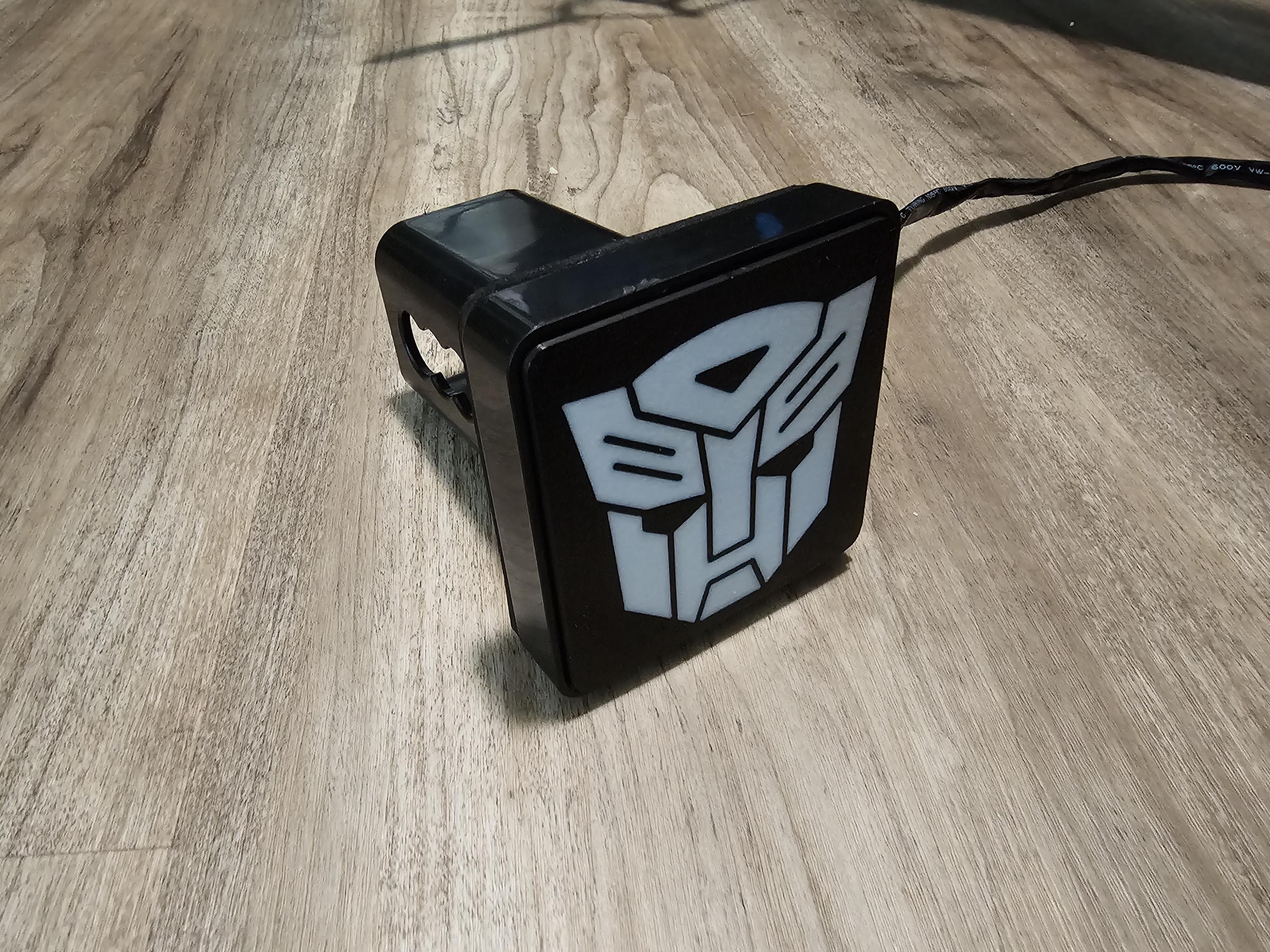 3D Printed LED Autobots Hitch Cover – Transformers Inspired Truck Brake ...