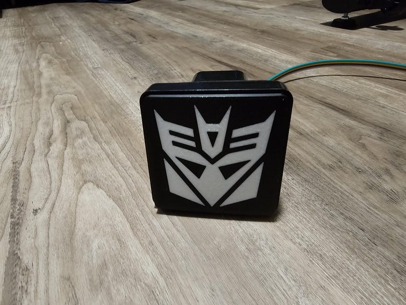 3D Printed LED Decepticon Hitch Cover – Transformers Brake Light for ...