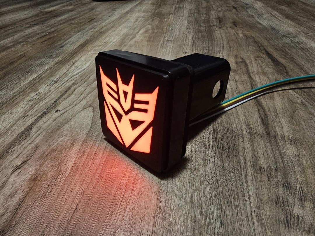 3D Printed LED Decepticon Hitch Cover – Transformers Brake Light for ...