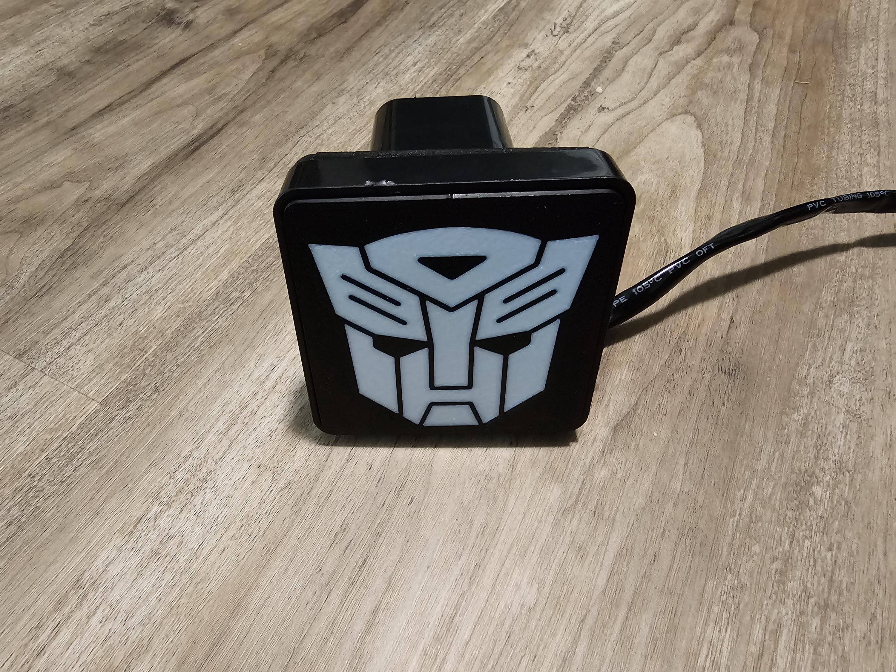 3D Printed LED Autobots Hitch Cover – Transformers Inspired Truck Brake ...