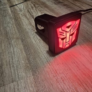 3D Printed LED Autobots Hitch Cover – Transformers Inspired Truck Brake ...