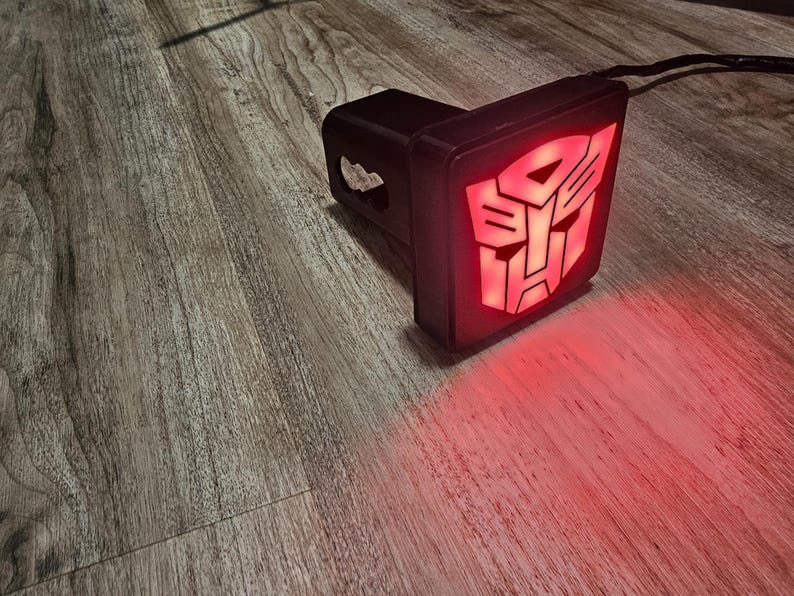 3D Printed LED Autobots Hitch Cover – Transformers Inspired Truck Brake ...