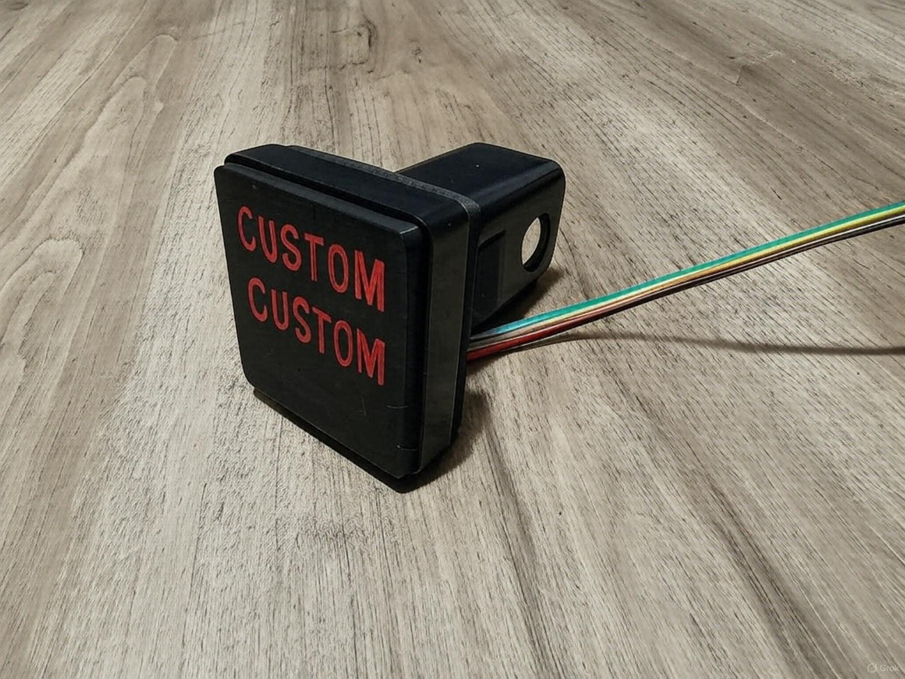 Custom 3D Printed LED Trailer Hitch Cover – Personalized Design With ...