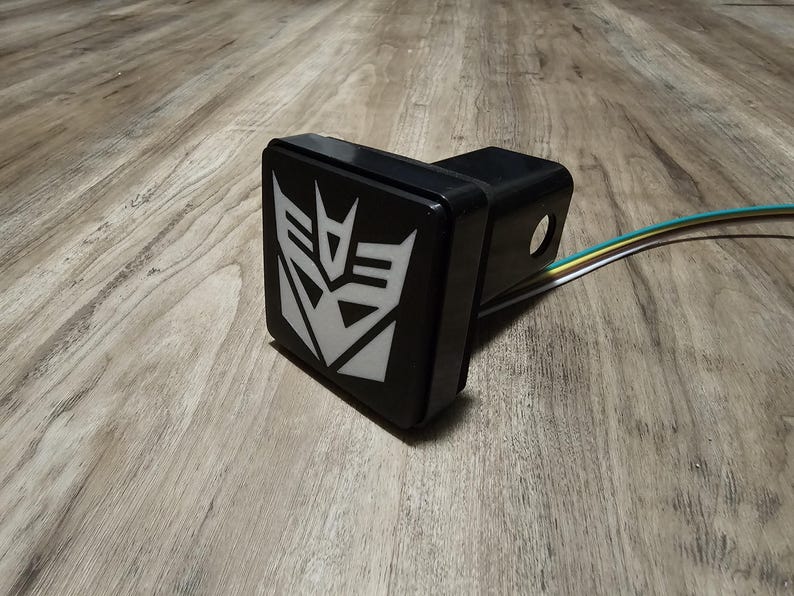 3D Printed LED Decepticon Hitch Cover – Transformers Brake Light for ...