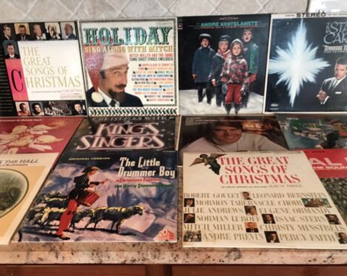 12 Random Used Vinyl Record Albums WITH Jackets for Crafting, Crafting ...