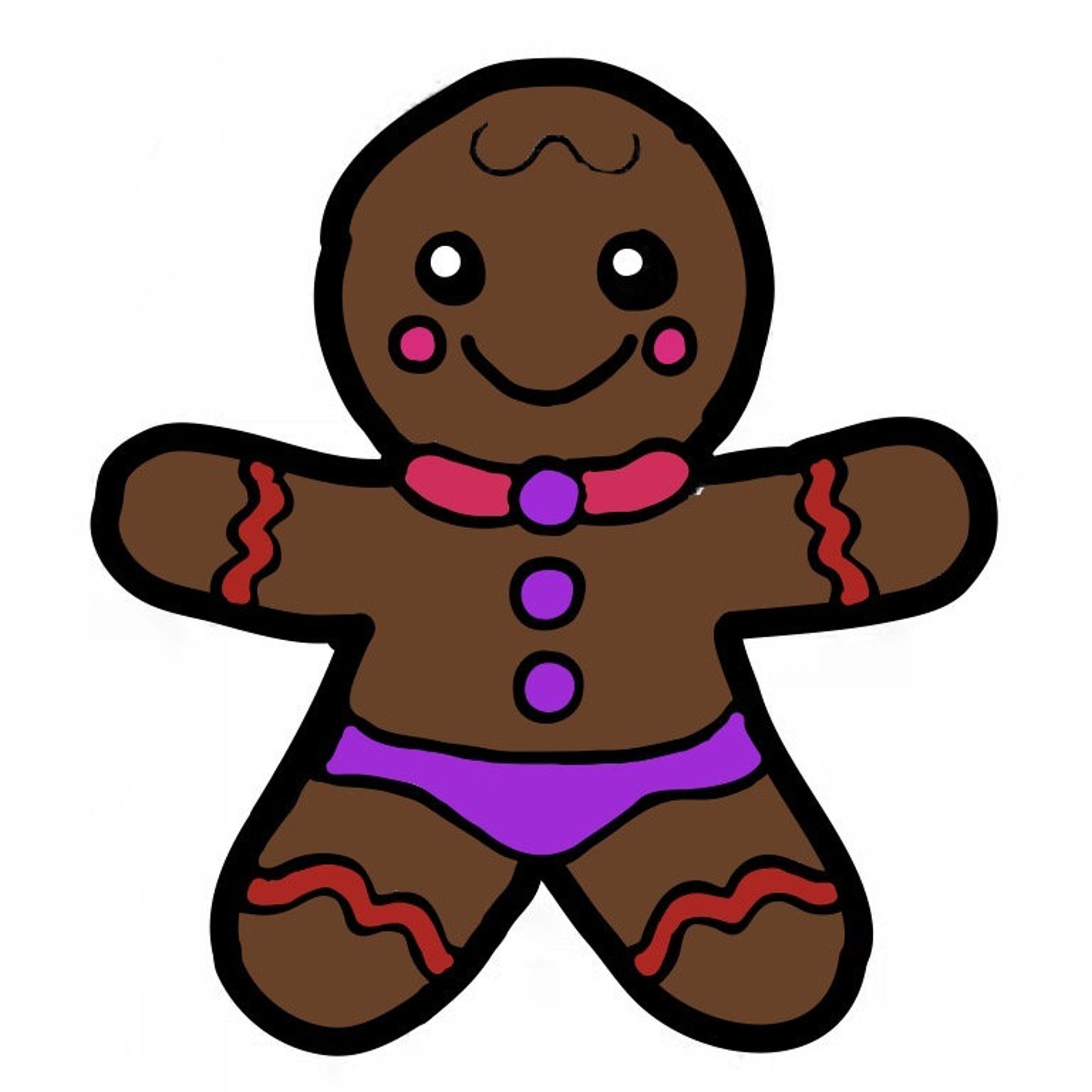 30 Gingerbread-man Coloring Pages for Kids or Adults - Etsy