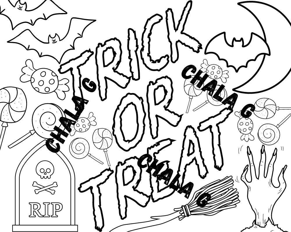 75 Printable Halloween Coloring Pages Instant Download Fun for Kids and ...