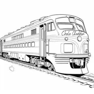100 Printable Trains and Things Instant Download Coloring Pages Fun for ...