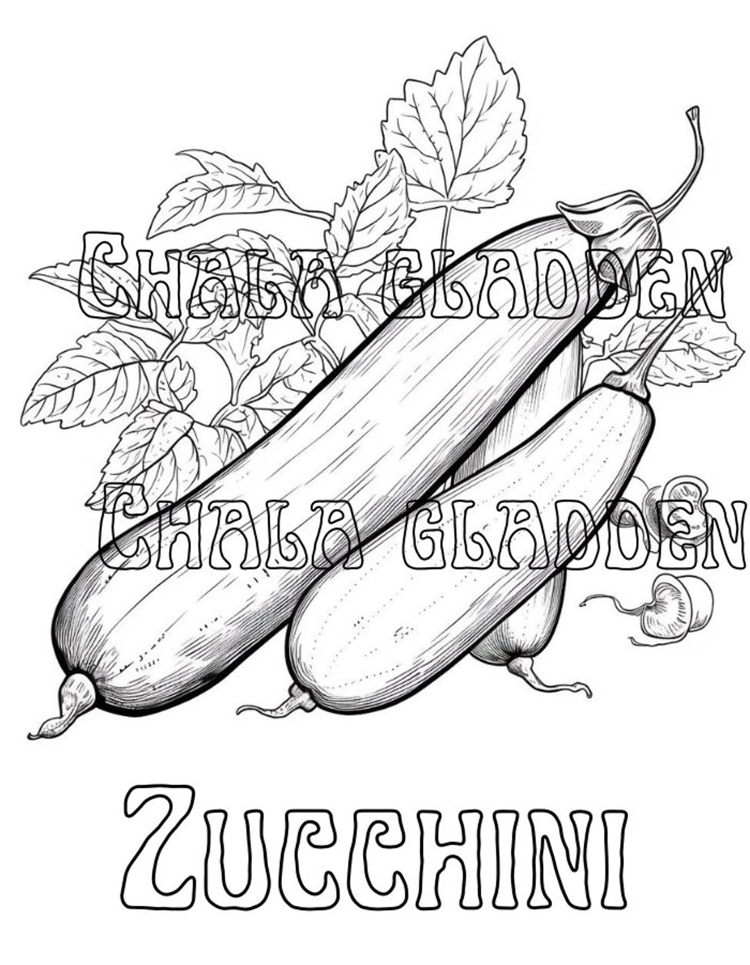 A-Z Printable Vegetable Coloring Pages Instant Download for Kids and ...