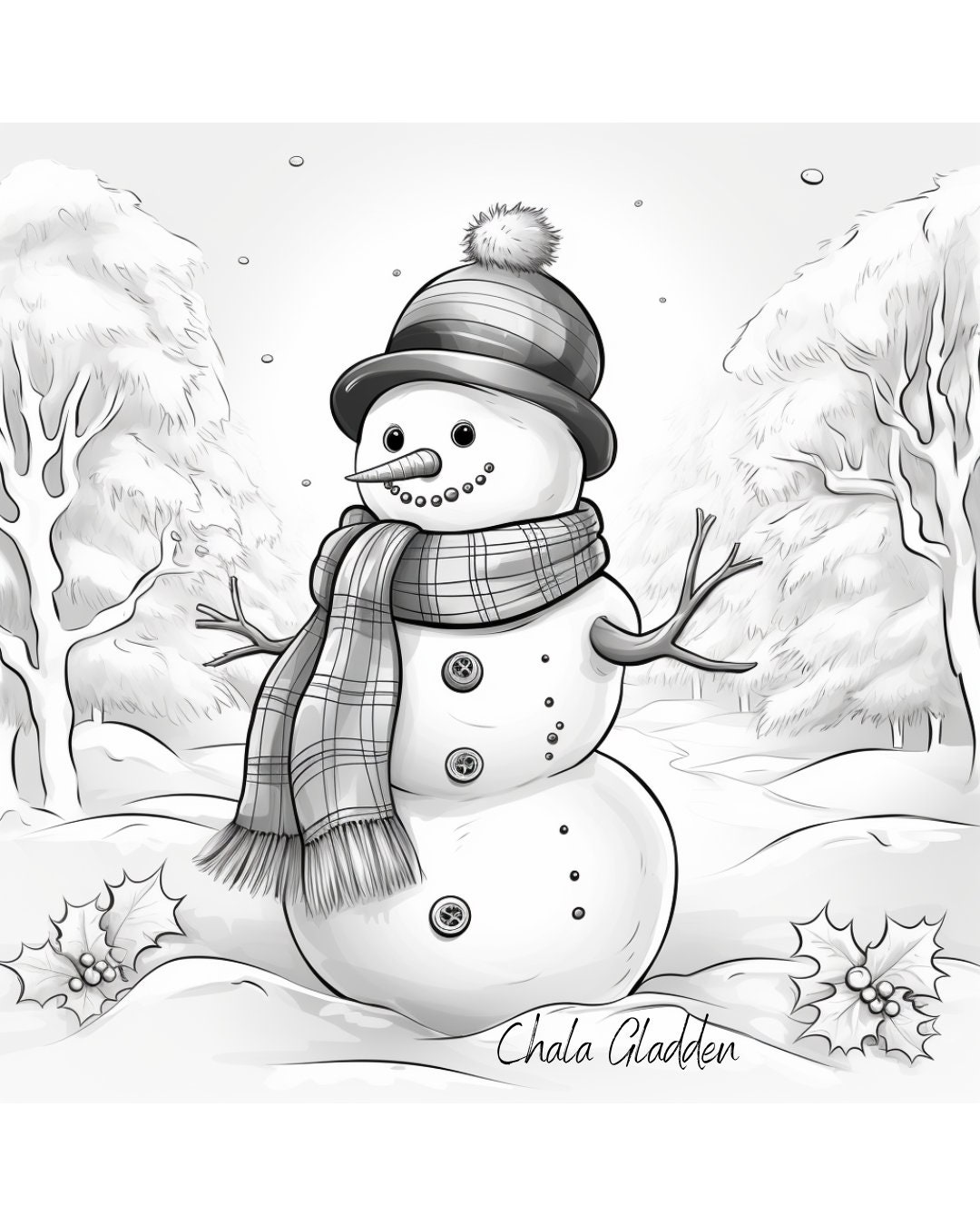 100 Printable Snowman Coloring Pages Instant Download for Kids and ...