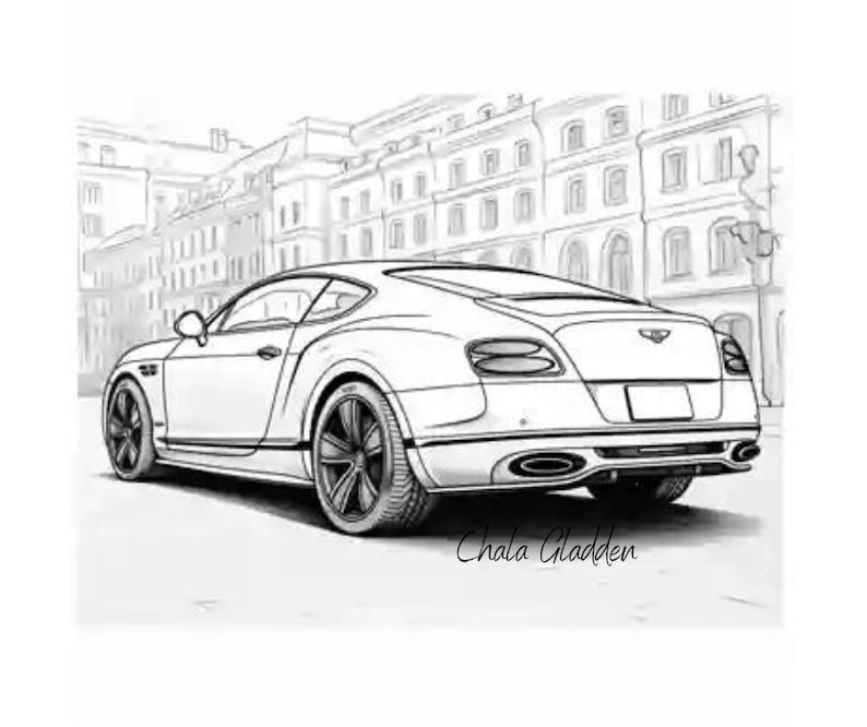 100 Printable Exotic Car Coloring Pages Instant Download for Kids and ...